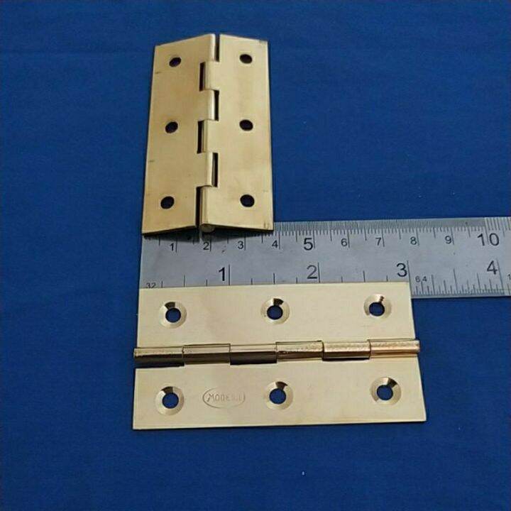 Engsel Lemari/ Engsel Tipis 3" Kuningan Modern 1pasang 2 biji tanpa ...