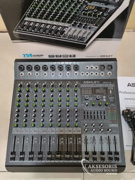 Mixer ASHLEY MDX 8 Terbaru Grub 1&2 Efek Digital Reverb 256dsp Original Produk Ashley | Lazada ...