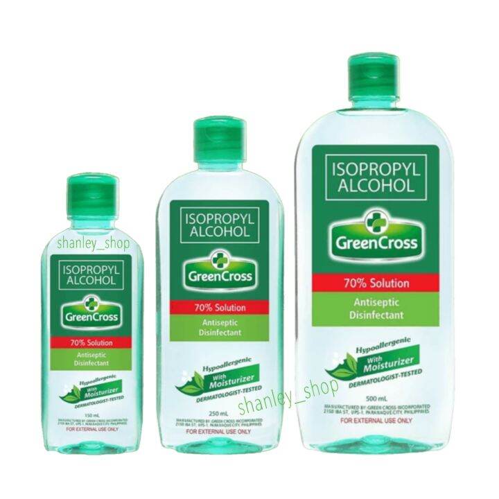 GREENCROSS ISOPROPYL ALCOHOL 70% Solution Antiseptic Disinfectant Hypoallergenic With ...