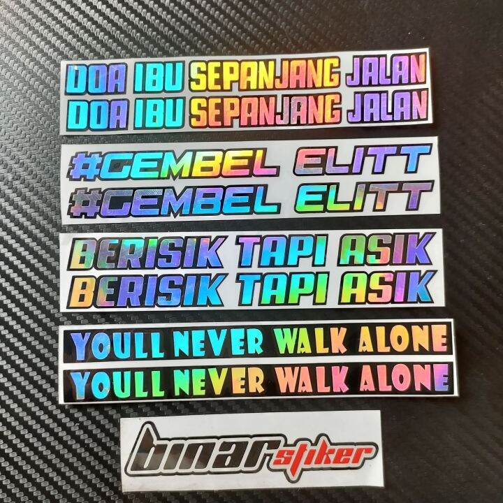 STIKER CUTTING VISOR TULISAN | Lazada Indonesia