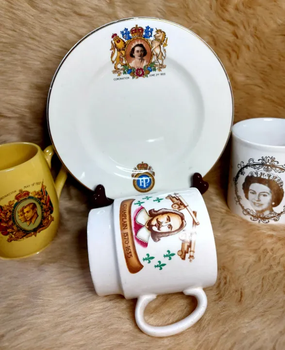 COMMEMORATIVE QUEEN ELIZABETH DISPLAY PLATE BUNDLE | Lazada PH