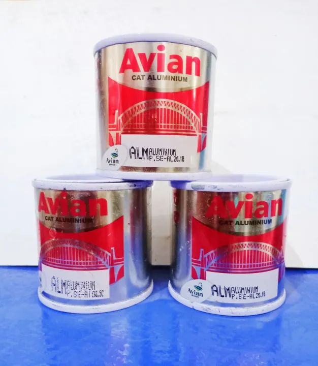 cat alumunium avian 100 CC avian syntetic chrome finish | Lazada Indonesia