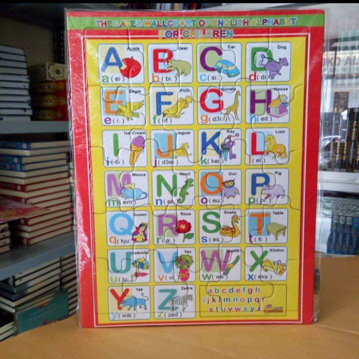 Puzzle seri ANGKA & HURUF. 4 Model / macem | Lazada Indonesia