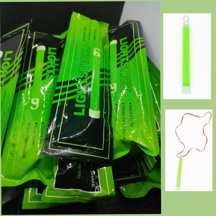 3 Packs MediTac Green Glow Sticks - Premium Bright 6” Snap & Light ...