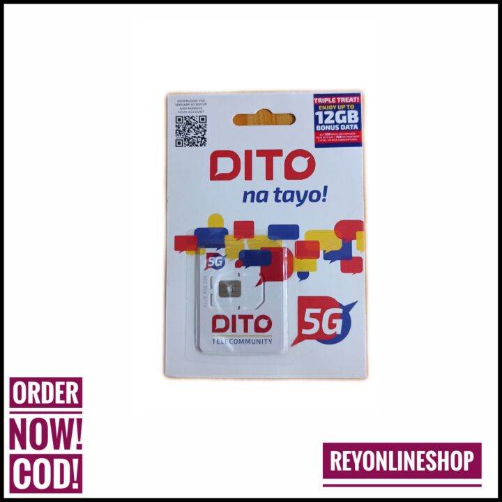 Dito 5G/LTE Starter Sim Pack | Lazada PH
