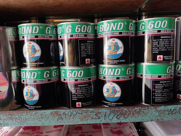 Lem G-600 gold bond 1 kg lem sandal sepatu | Lazada Indonesia