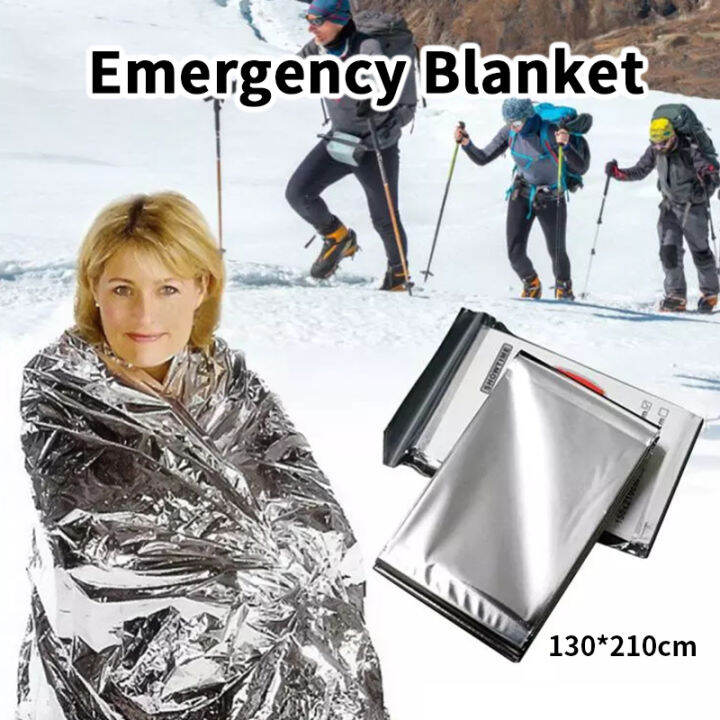 Emergency Blanket Thermal Blanket Tebal Waterproof Camping First Aid ...
