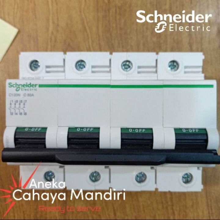 mcb 80a 4p C120N Schneider original | Lazada Indonesia