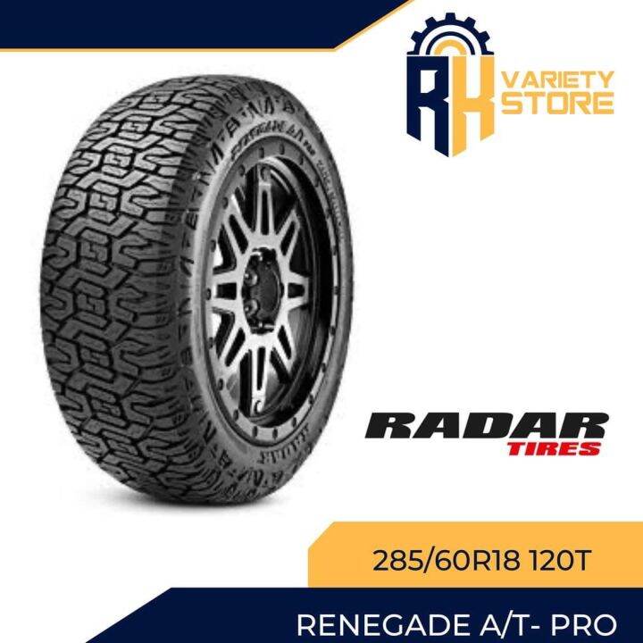 RADAR 285/60R18 120T RENEGADE ALL TERRAIN- PRO TIRES | Lazada PH