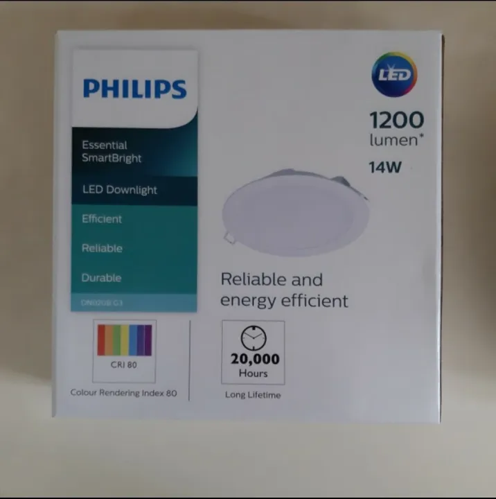 Philips Lampu Downlight LED DN020B G3 14 W 14 Watt Essential ...
