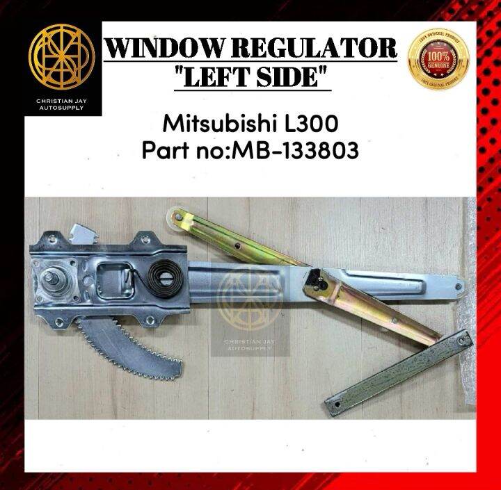 GTX Window Mechanism Regulator Mitsubishi L300 "LEFT SIDE" Part no: MB ...