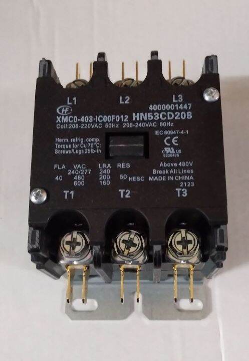 Contactor HN53CD208 for Carrier 5tr 3phase | Lazada PH