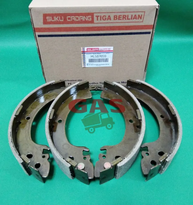 KAMPAS REM BELAKANG L300 DIESEL KUDA BRAKE SHOE L300 DIESEL KUDA ...