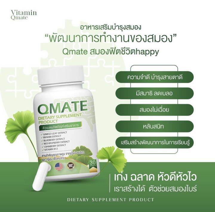 วิตามินบำรุงสมอง Qmate | Lazada.co.th