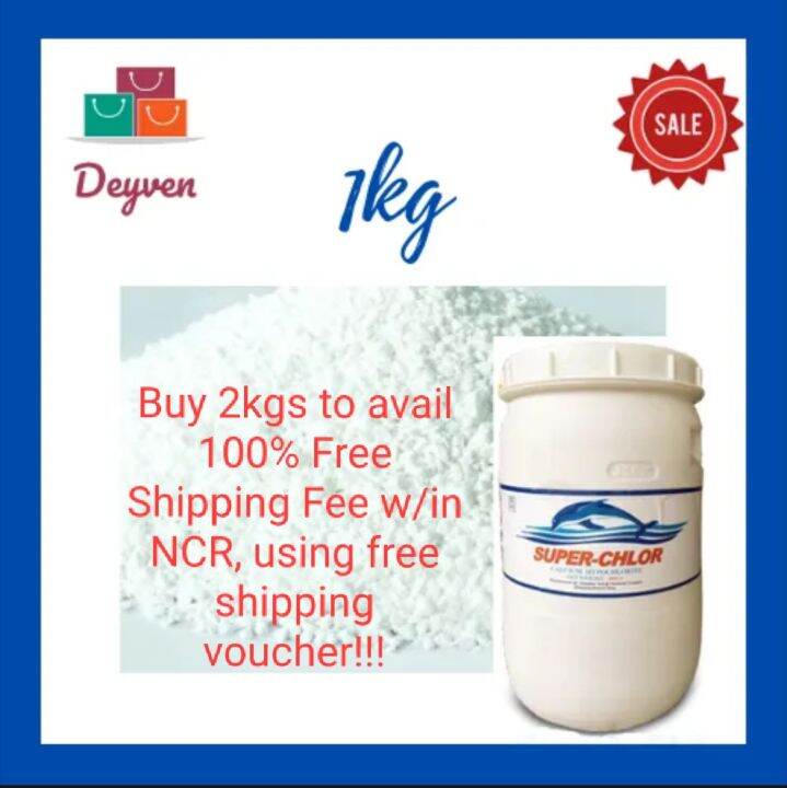 Super-Chlor Chlorine Granules 70% 1kg exactly in weight, don't be ...