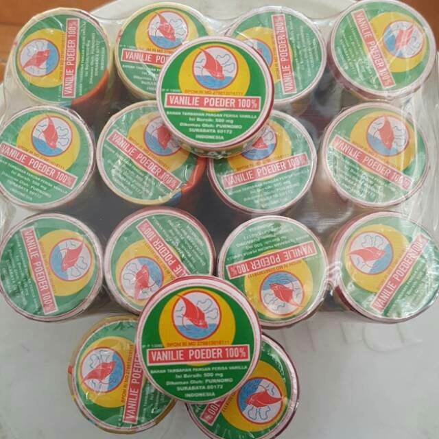 vanili bubuk/vanilie powder/bahan kue/1slop isi 6 cepuk/ | Lazada Indonesia