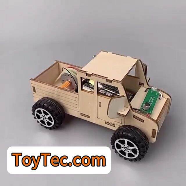 รถควบคุมด้วยเสียง voice controlled car DIY ไม้การทดลองวิทยาศาสตร์ของ ...