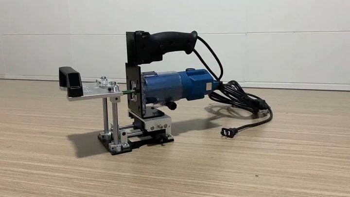 Portable Invisible Connector Slotting Machine Side 2 In 1 Punching ...