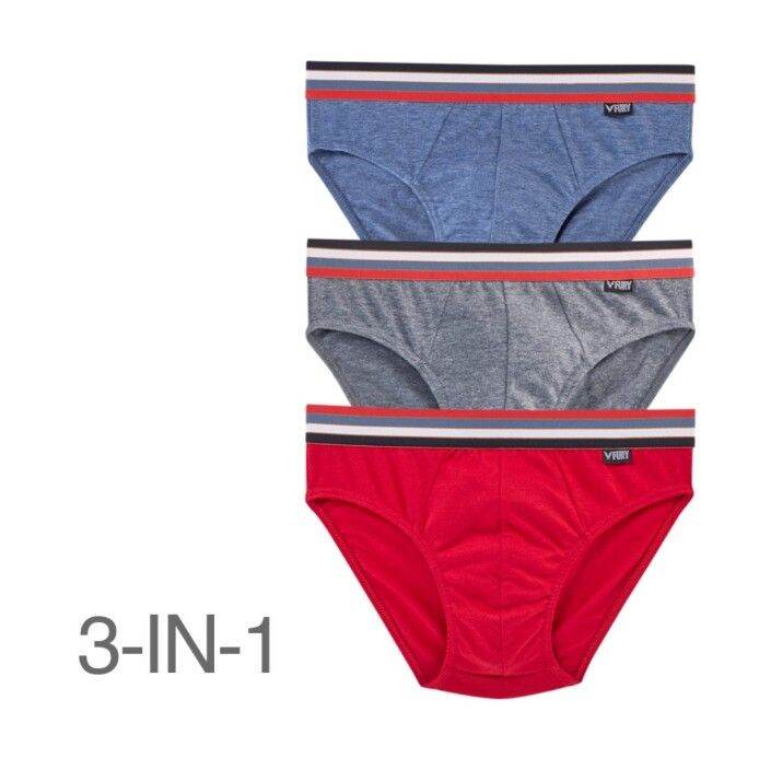 MSE Fury Mens Brief Nigel 3pcs 100% Cotton MMU | Lazada PH