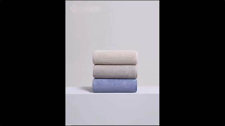 Japanese Style Large Thick Coral Fleece Bath Towel Super Absorbent