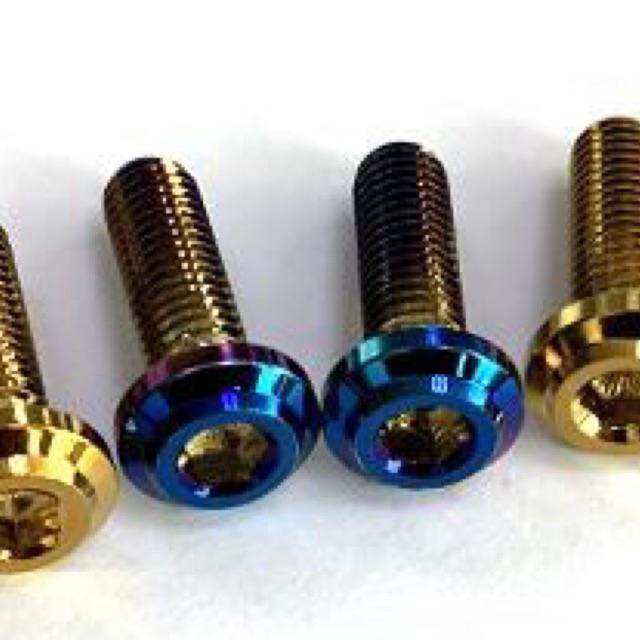 THAILAND 🇹🇭 (1BIJI) SKRU DISK YAMAHA DISC PLATE SCREW GOLD TITANIUM ...