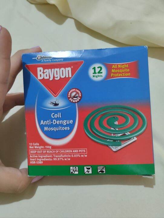 BAYGON ANTI DENGUE MOSQUITO 12 COILS ( KATOL ) | Lazada PH