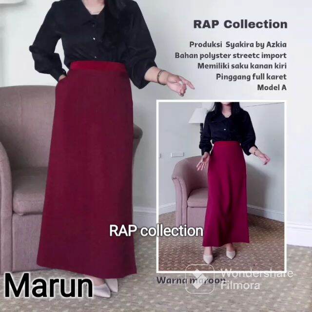 RAP collection - Rok Line A Marun, Hitam, Benhur-Rok Kerja Model A-Rok ...