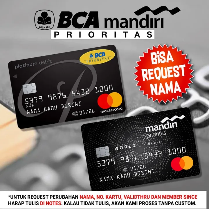 STICKER KARTU ATM PRIORITAS | Lazada Indonesia