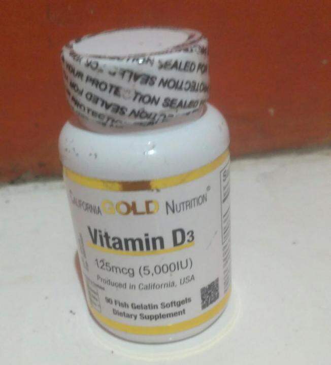 Vitamin Gold D3 5000 IU 125Mcg Penambah Imun tubuh Asli Original ...