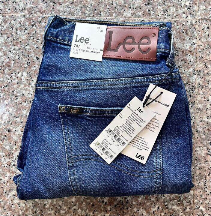 LEE 747 ZED กางเกงยีนส์ผู้ชาย ขากระบอก ผ้ายืด ใส่สบาย ของแท้จากSHOP ...
