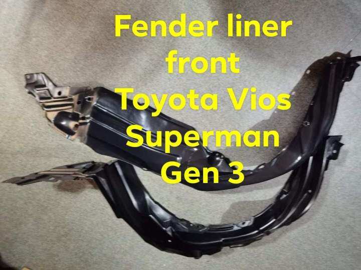 Fender liner Toyota Vios Gen 3 superman 2013 to 2018 Front Left and ...