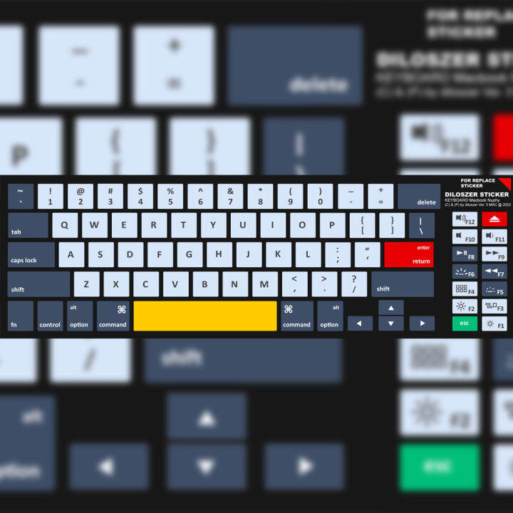 nuphy version keyboard laptop sticker | Lazada Indonesia