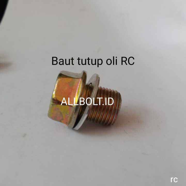 (paket 1 pcs)baut tutup oli thunder baut tutup oli bawah RC ( 1 biji ...