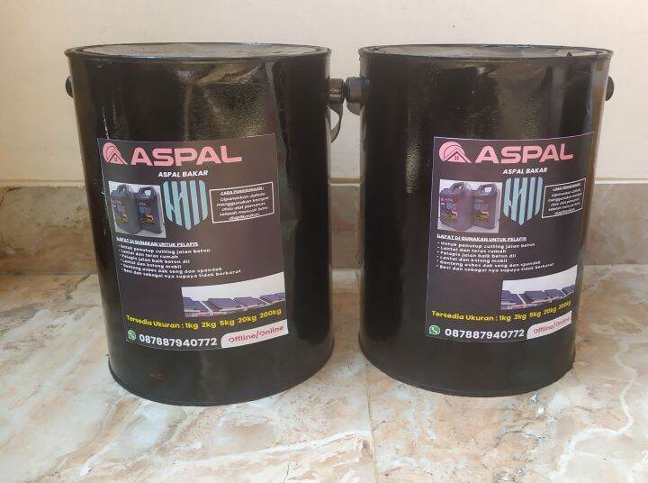 PAKET ASPAL PADAT/BAKAR 10KG (Kemasan 5kg Dua pcs) | Lazada Indonesia