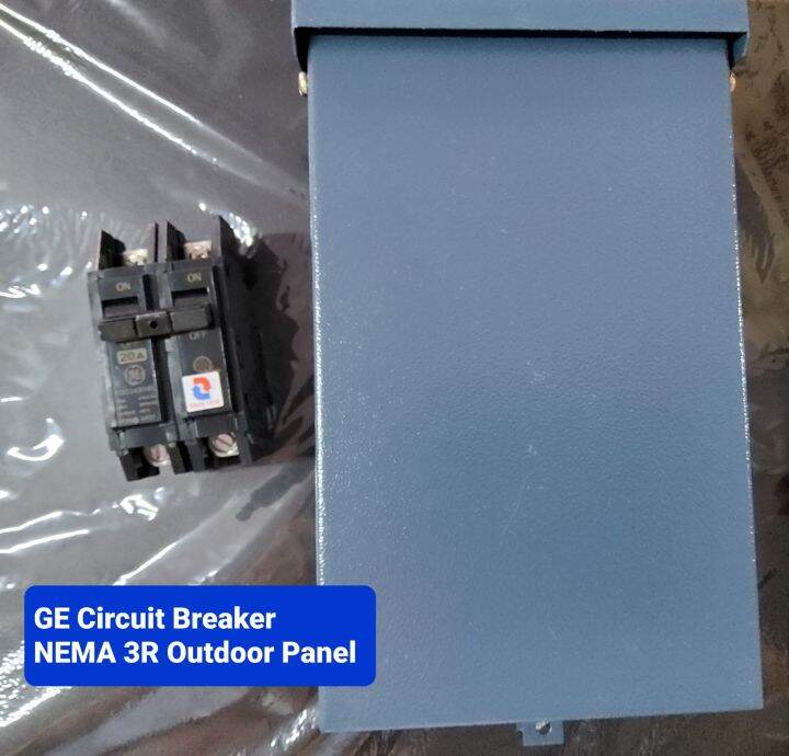 Nema 3R box outdoor with OriginalmGE circuit breaker 15A, 20A, 30A, 40A, 50A, 60A, 70A, or 100A ...