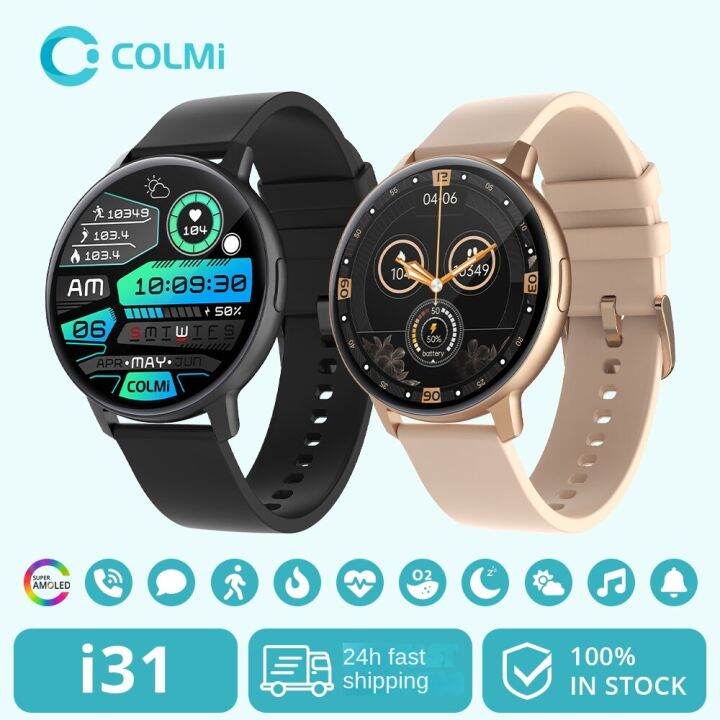 COLMI I31 Smartwatch 1.43 Inch AMOLED Screen 100 Sports Modes 7 Day Battery Life Always On ...