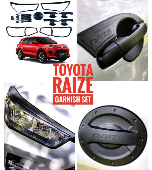 TOYOTA RAIZE 2022 GARNISH SET COVER ACCESSORIES | Lazada PH