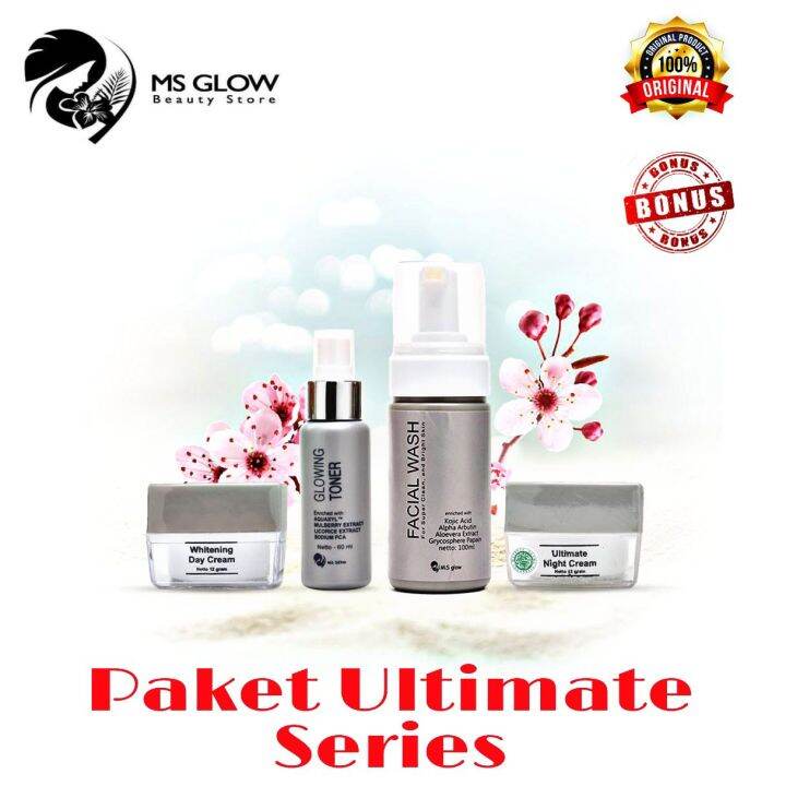 MS Glow Paket Ultimate Series Original Free Pouch Cantik | Lazada Indonesia