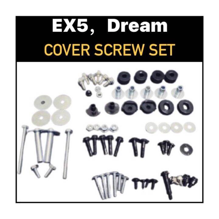 HONDA EX5 COVER SCREW SET (ST) // EX5 DREAM BODY COVER HANDLE COVER LEG ...