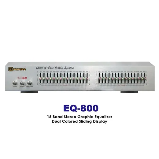 Sakura EQ-800 15'' Band Stereo Graphic Equalizer | Lazada PH