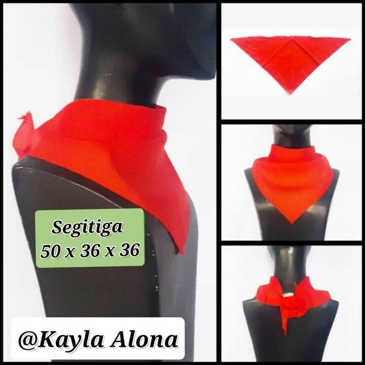 SYAL MERAH POLOS untuk Paskibra | Lazada Indonesia