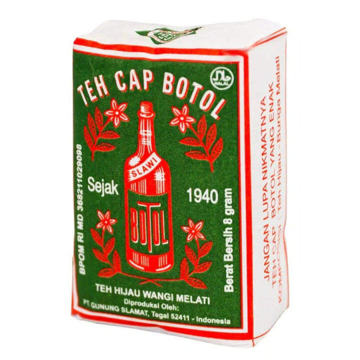 Teh Cap Botol Slawi Teh Hijau Melati 40 Gr | Lazada Indonesia