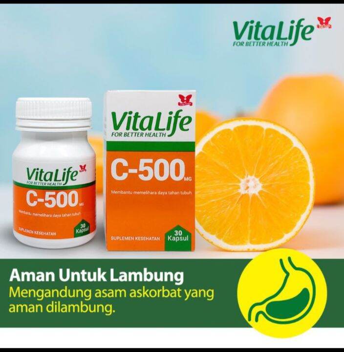 VITALIFE C 500 - VITAMIN C 500 MG ISI 30 KAPSUL | Lazada Indonesia
