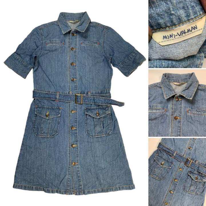 MINI VALMAN ชุดเดรสยีนส์มือสอง | Lazada.co.th