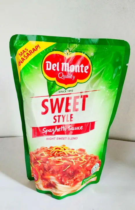 Del Monte Sweet Style Spaghetti Sauce Right Sweet Blend ( 500g ...