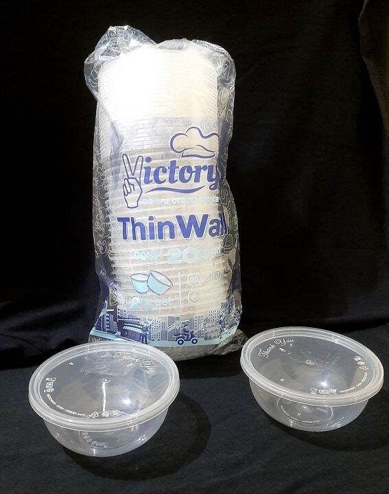 Mangkok Thinwall Victory 200ml 25pcs Lazada Indonesia