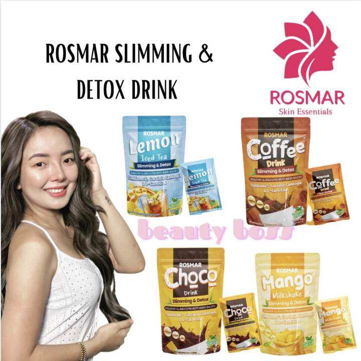 ROSMAR SLIMMING AND DETOX DRINK MANGO | COFFEE | CHOCO | LEMON | Lazada PH