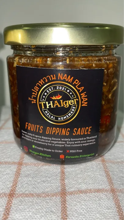 New! Colek Sos Rojak Buah Siam / NamPlaWan / Thai Style Fruits Dipping ...