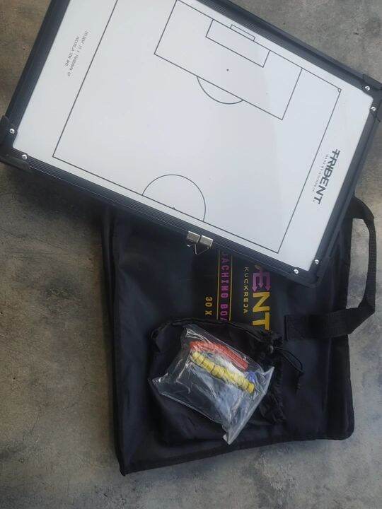 Trident Large Magnetic Coaching Board Football (30 x 45cm) Magnetic ...