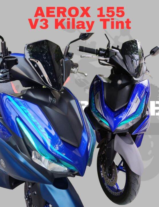 Aerox 155 V2/V3 Kilay tint machine cut super adhesive | Lazada PH